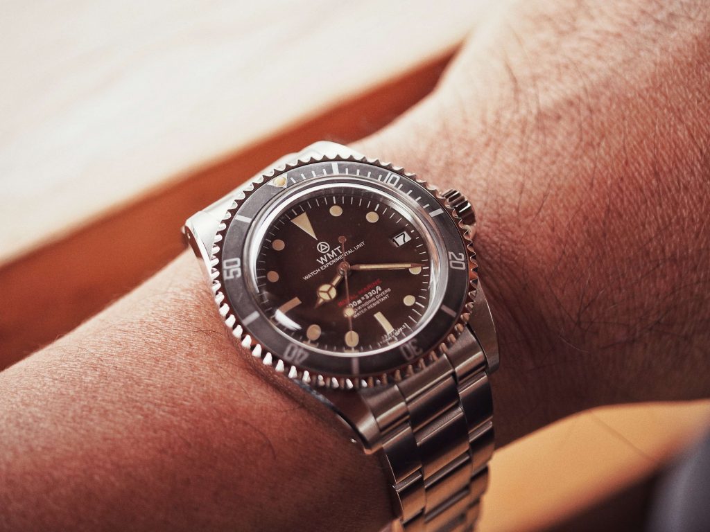 Royal Marine - ( Tropical Brown ) Metal Band + Italian Leather Strap ...