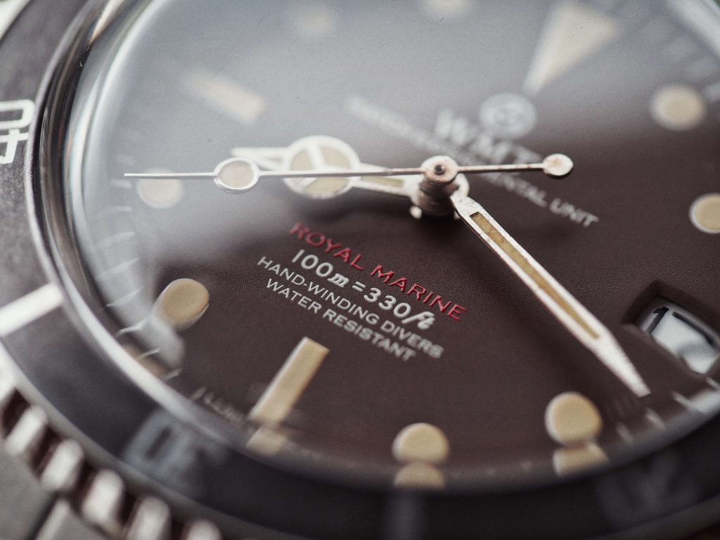Royal Marine - ( Tropical Brown ) Metal Band + Italian Leather Strap ...